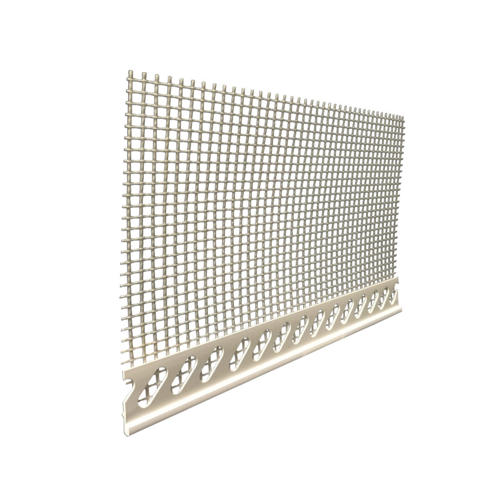 Profilé d'arrêt Stop PVC GWS PRO 8704 pour systèmes ITE - MDB Profil